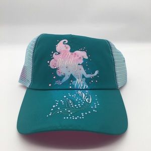 Disney | Accessories | Disney Park Ariel Little Mermaid Mesh Baseball ...